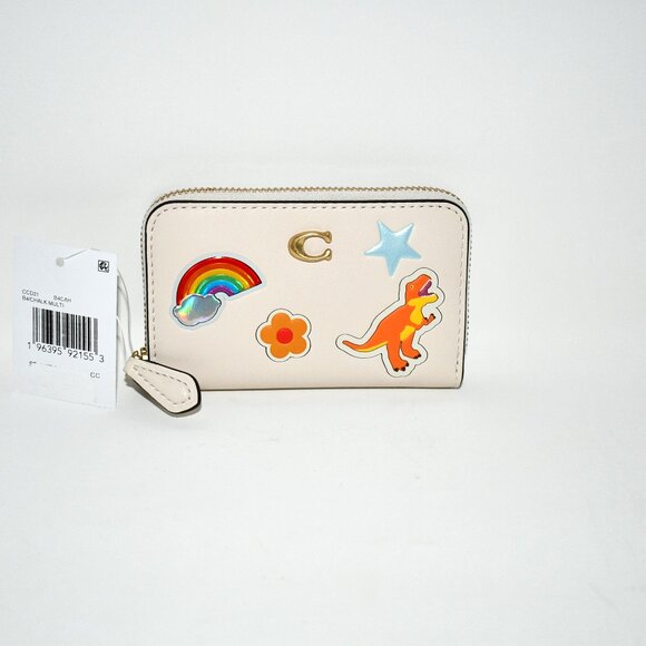 Coach | Bags | Coach Sticker Print Essential Small Zip Around Card Case ...